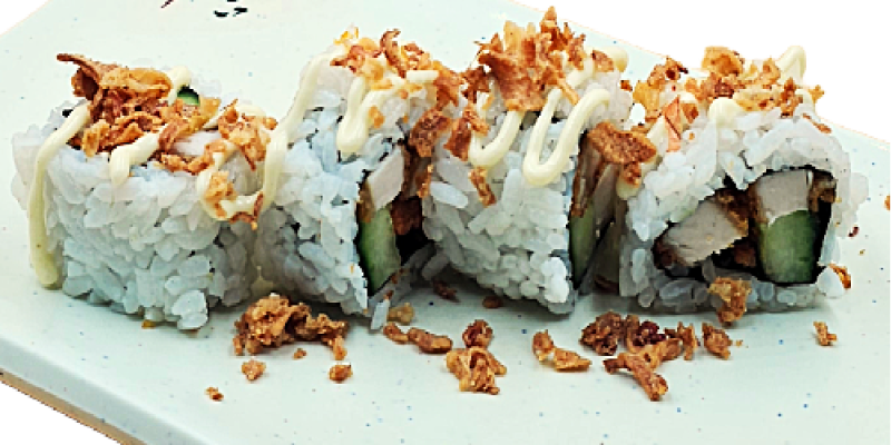 46. Uramaki Chicken Roll, 4 stuks - De Chinese Muur Den Helder